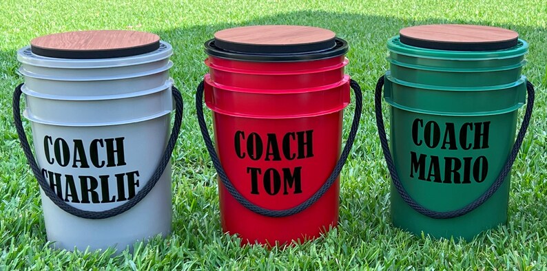 Baseball Gift Softball Gift - Custom Bucket, Baseball Bucket, Softball ...