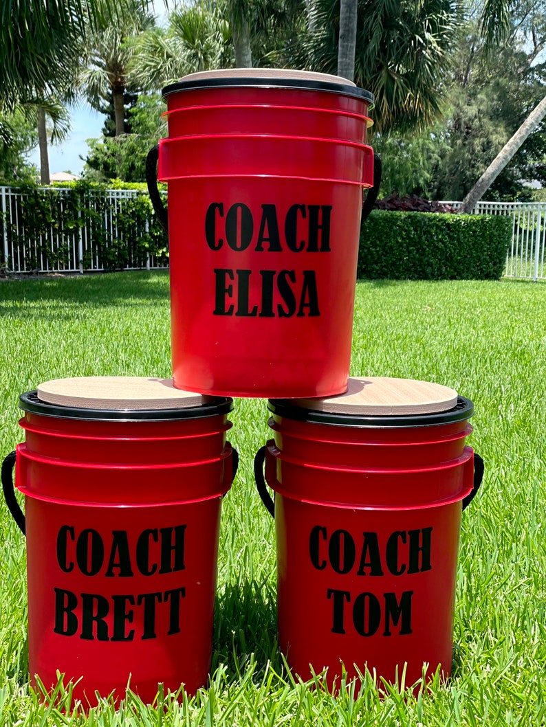 Baseball Gift Softball Gift - Custom Bucket, Baseball Bucket, Softball ...