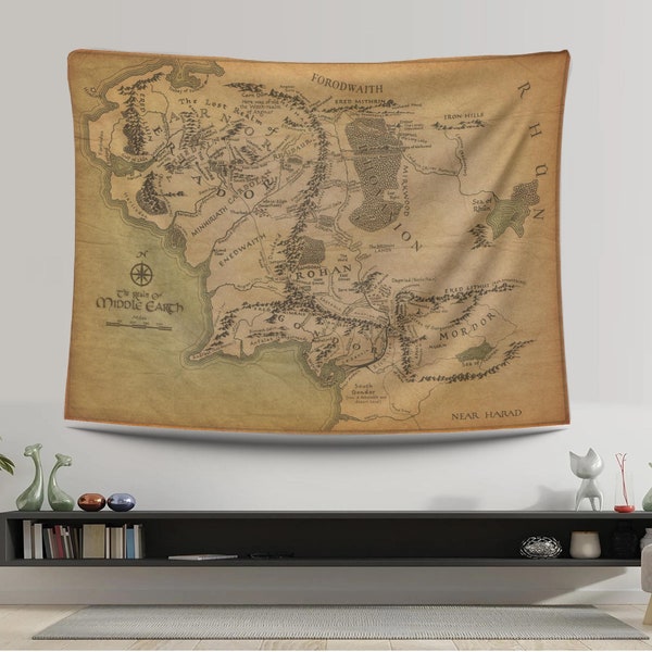 Middle Earth Map - Etsy