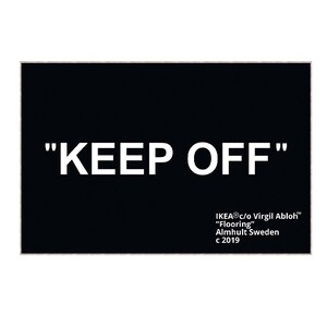 Keep off Rug, Black Keep Off, Personalized Gift, Keepoff, Custom Rug ...