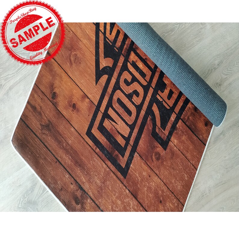 Art Deco Style Area Rug, Flat Design Art Deco, Golden Elements on Blue ...