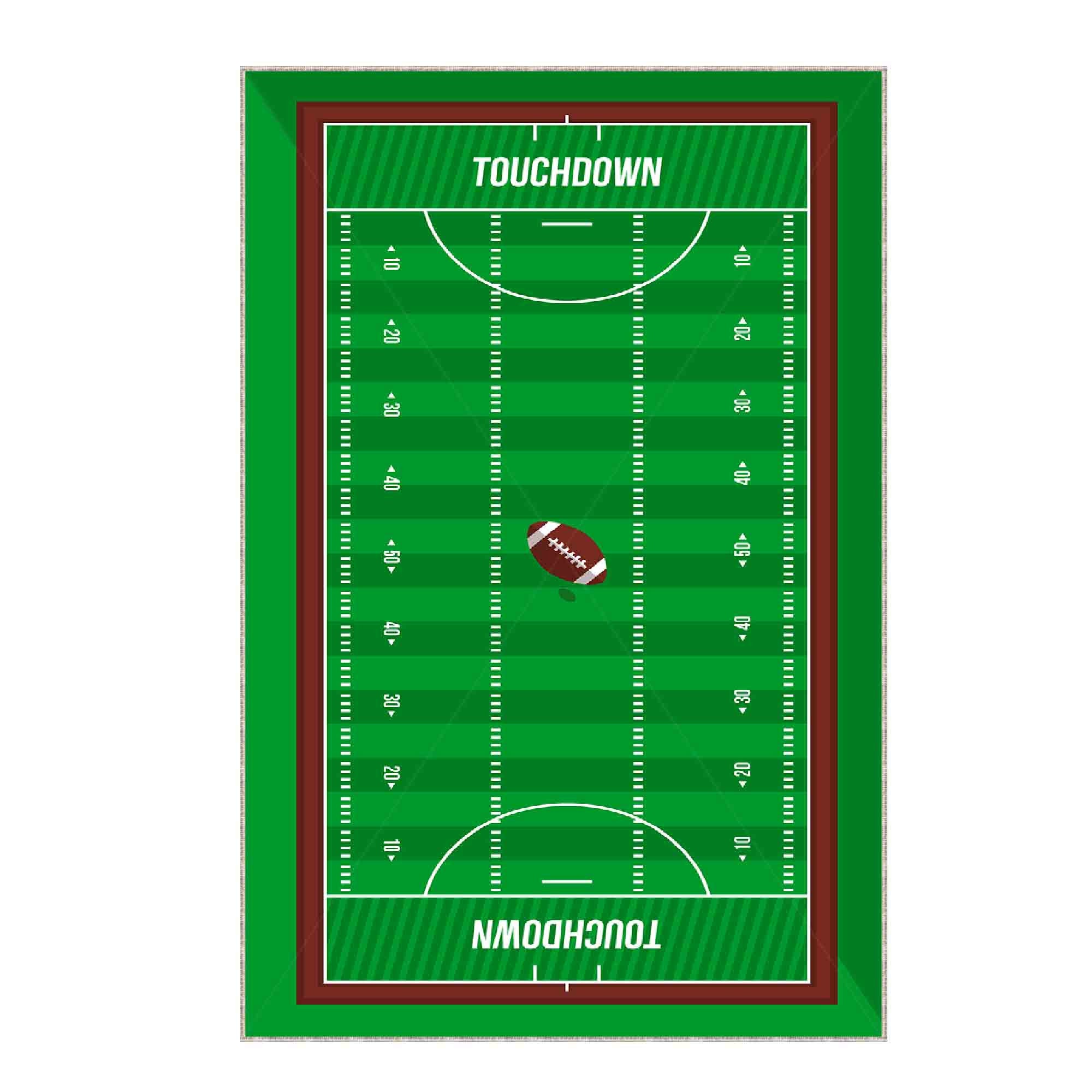 American Football Field Rug Teen's Rug Kid's Room - Etsy