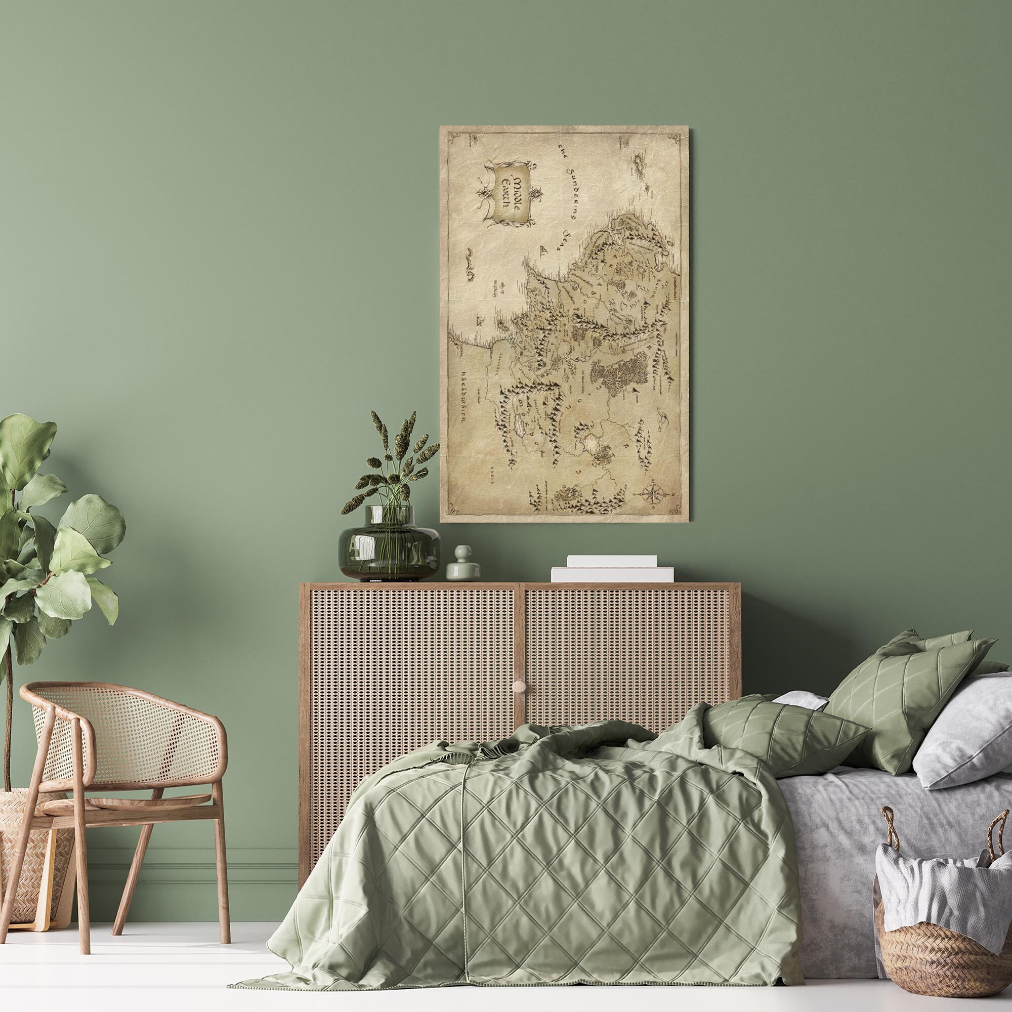 Lord of the Rings Map Tapestry Magic Tapestry Lord of Ring - Etsy