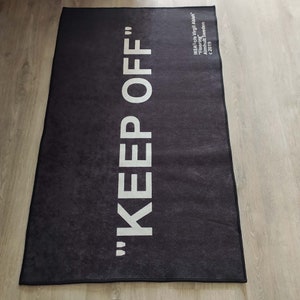 Keep off Rug, Black Keep Off, Personalized Gift, Keepoff, Custom Rug ...
