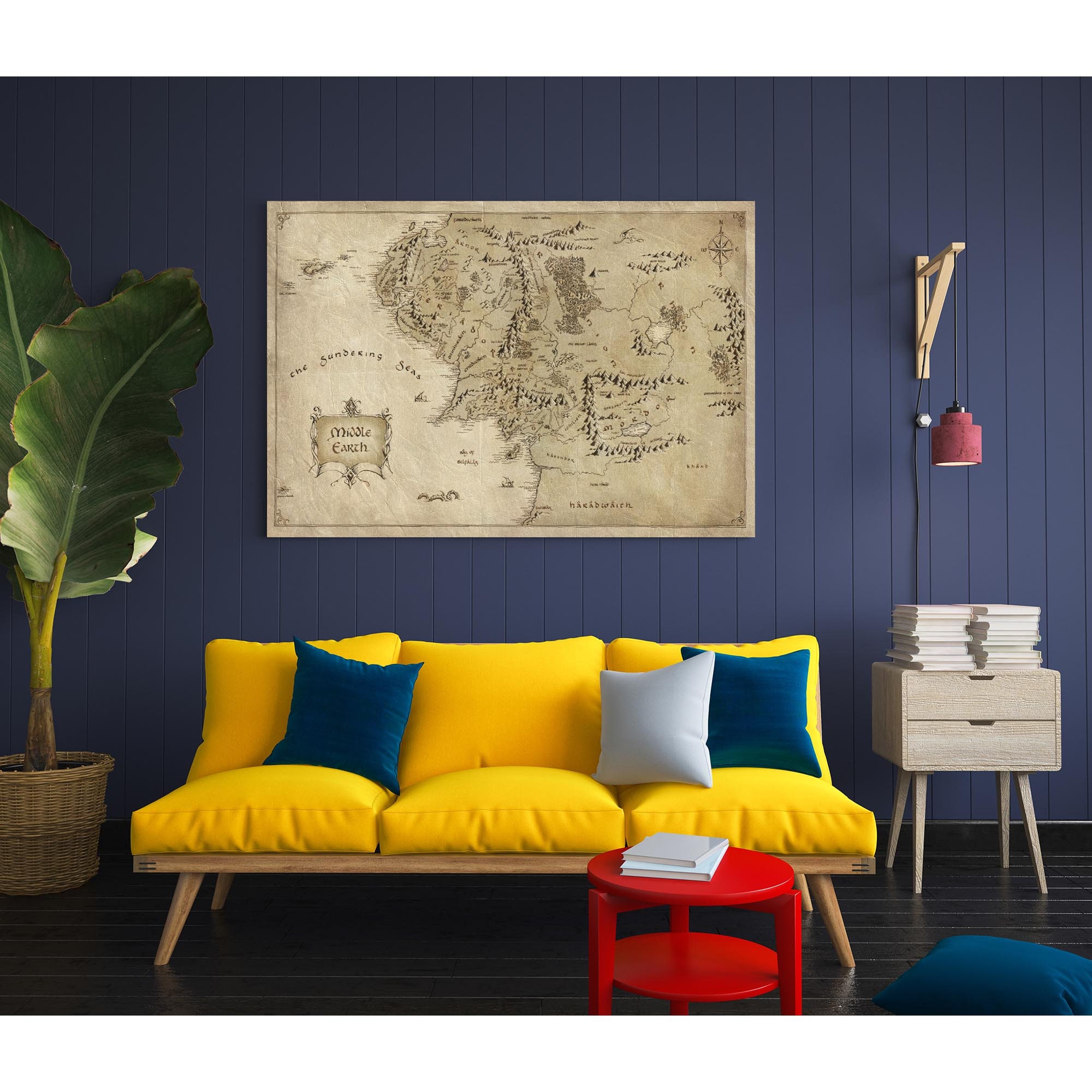 Lord of the Rings Map Tapestry Magic Tapestry Lord of Ring - Etsy