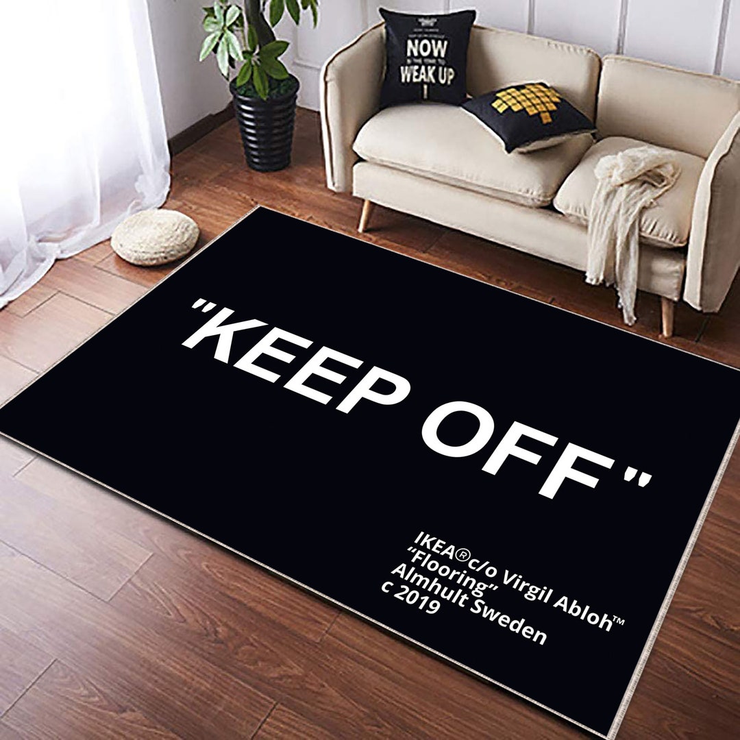 Keep off Rug Black Keep Off Personalized Gift Keepoff - Etsy