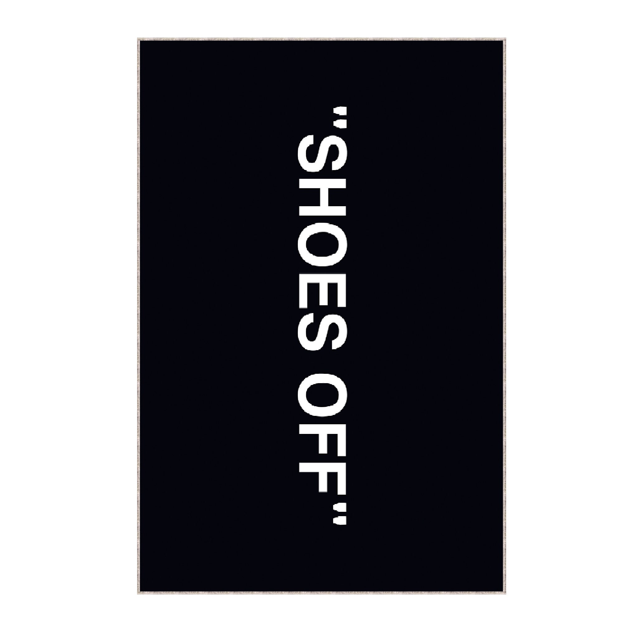 Shoes off Rug Black Keep Off Designer Rug Personalized - Etsy