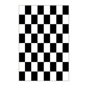 Checkered Carpet, Black White, Playing Room Rug, Interior Design Rug ...