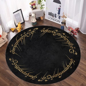 Lord Rug, the Rings Round Rug Fantasy Rug, Movie Rug, Popular Rug, Cool ...