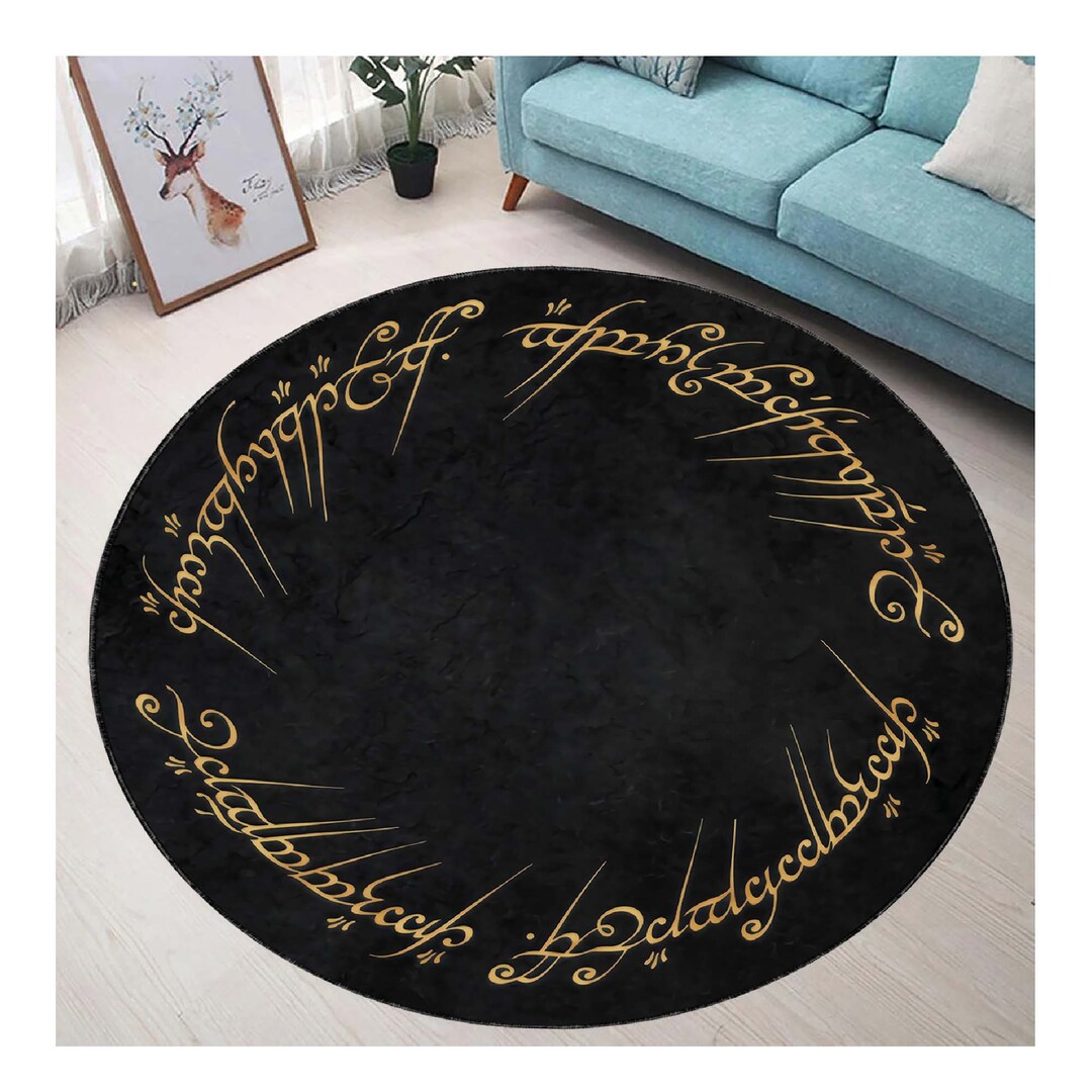 Lord Rug, the Rings Round Rug Fantasy Rug, Movie Rug, Popular Rug, Cool ...
