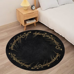 Lord Rug, the Rings Round Rug Fantasy Rug, Movie Rug, Popular Rug, Cool ...