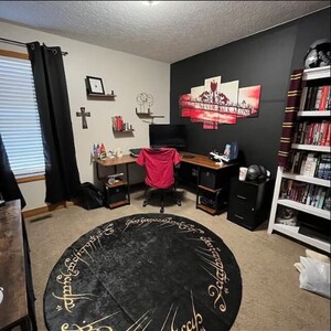 Lord Rug, the Rings Round Rug Fantasy Rug, Movie Rug, Popular Rug, Cool ...