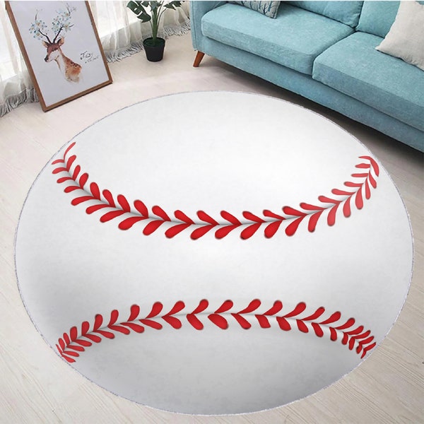 Baseball Rug - Etsy