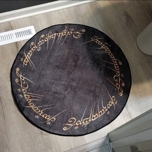 Lord Rug, the Rings Round Rug Fantasy Rug, Movie Rug, Popular Rug, Cool ...