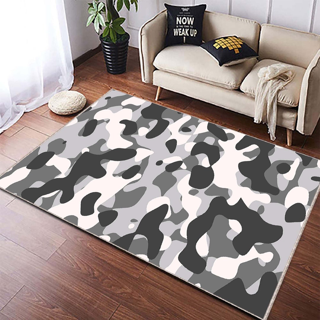 Military Camouflage Army Pattern Carpet, Camouflage Rug, Military Rug ...