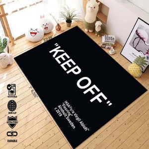 Keep off Rug, Black Keep Off, Personalized Gift, Keepoff, Custom Rug ...
