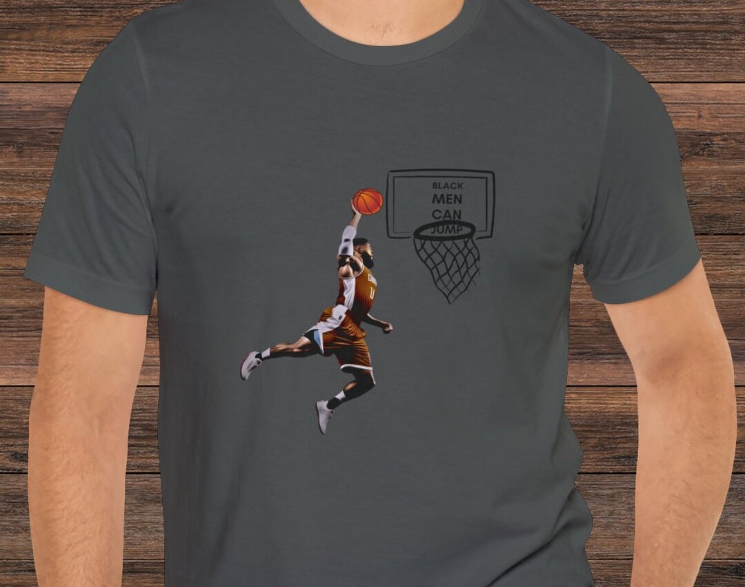 Black Men Can Jump T-shirt Black Men Can Jump Tees Funny - Etsy