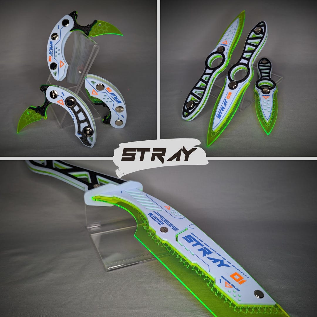 Sky Blue STRAY Rave Cyber Blade Accessories - "project Stray" by ...