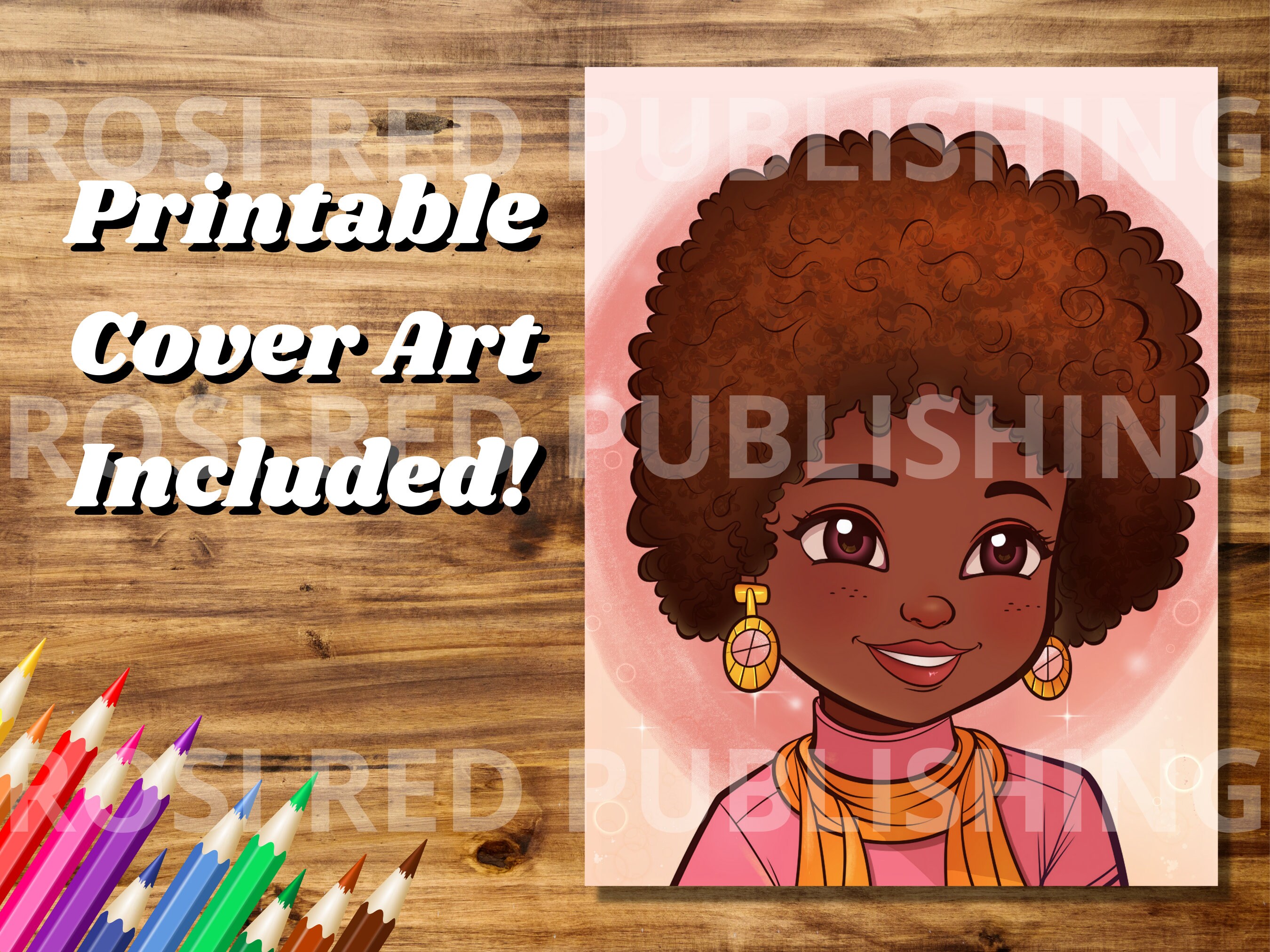 Black Girl Coloring Pages Cute African American Afro Girls, Activity ...