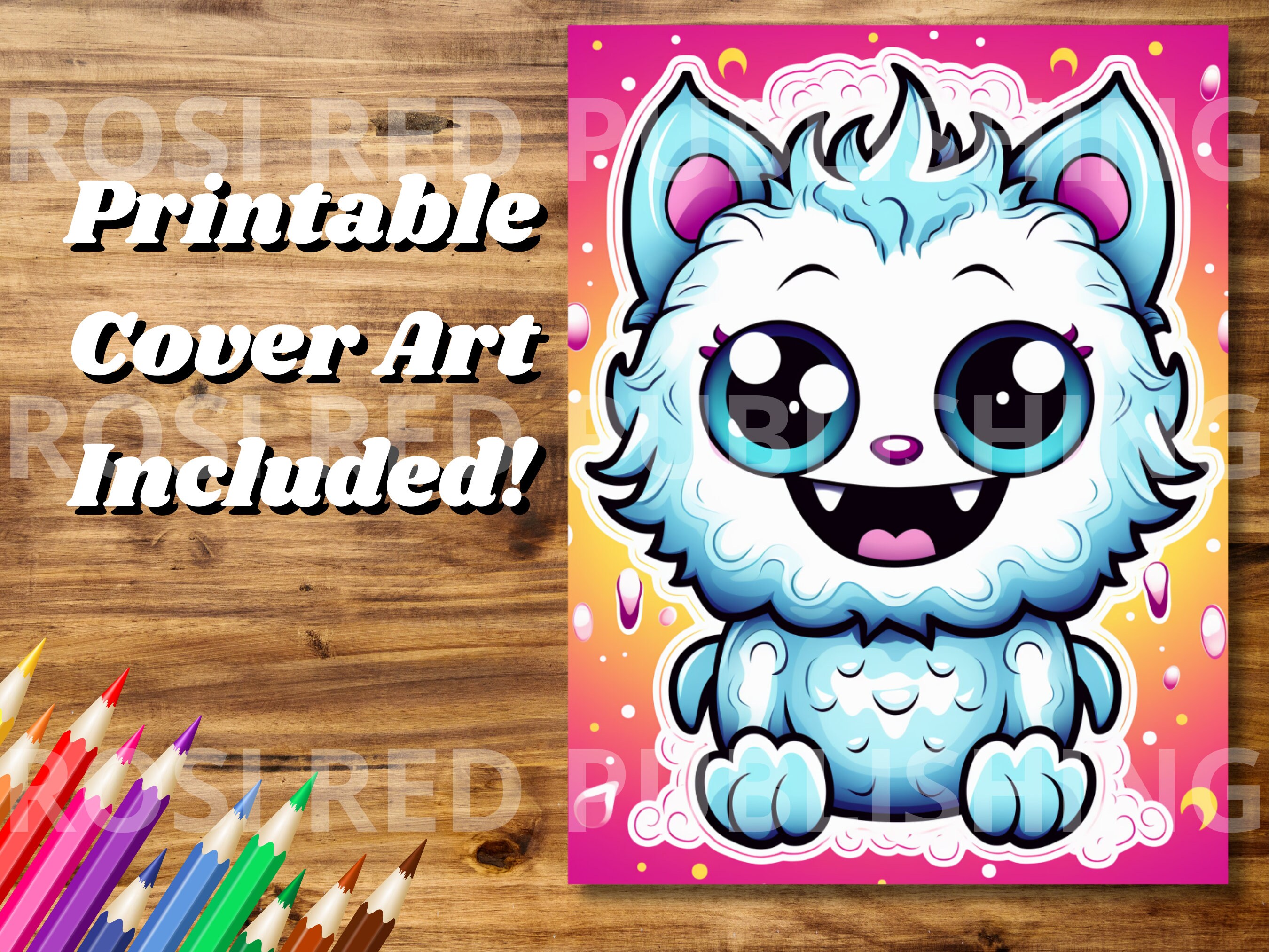 Kawaii Monster: Cute Baby Monsters Coloring Sheets for Kids and ...