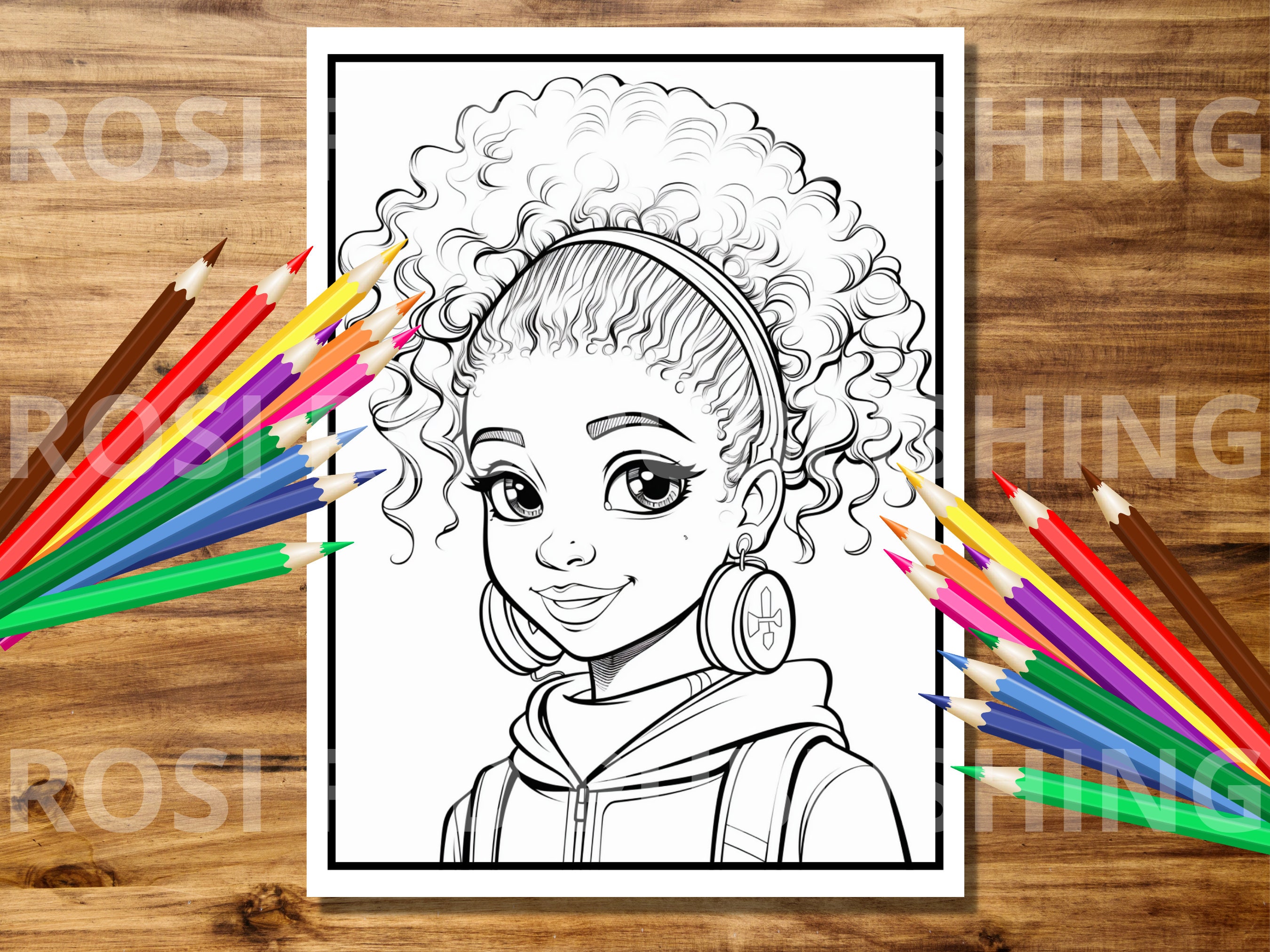 Melanin Magic: Black Beauty Coloring Book for Adults by Rosi Red. - Etsy