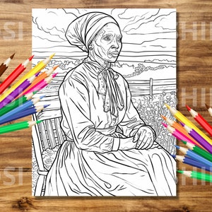 Black History Month: Coloring Book Featuring 10 Inspirational Icons for ...