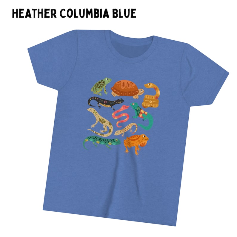 Kids Colorful Reptile Shirt Youth Tshirt Snake Shirt Lizard Shirt Frog ...