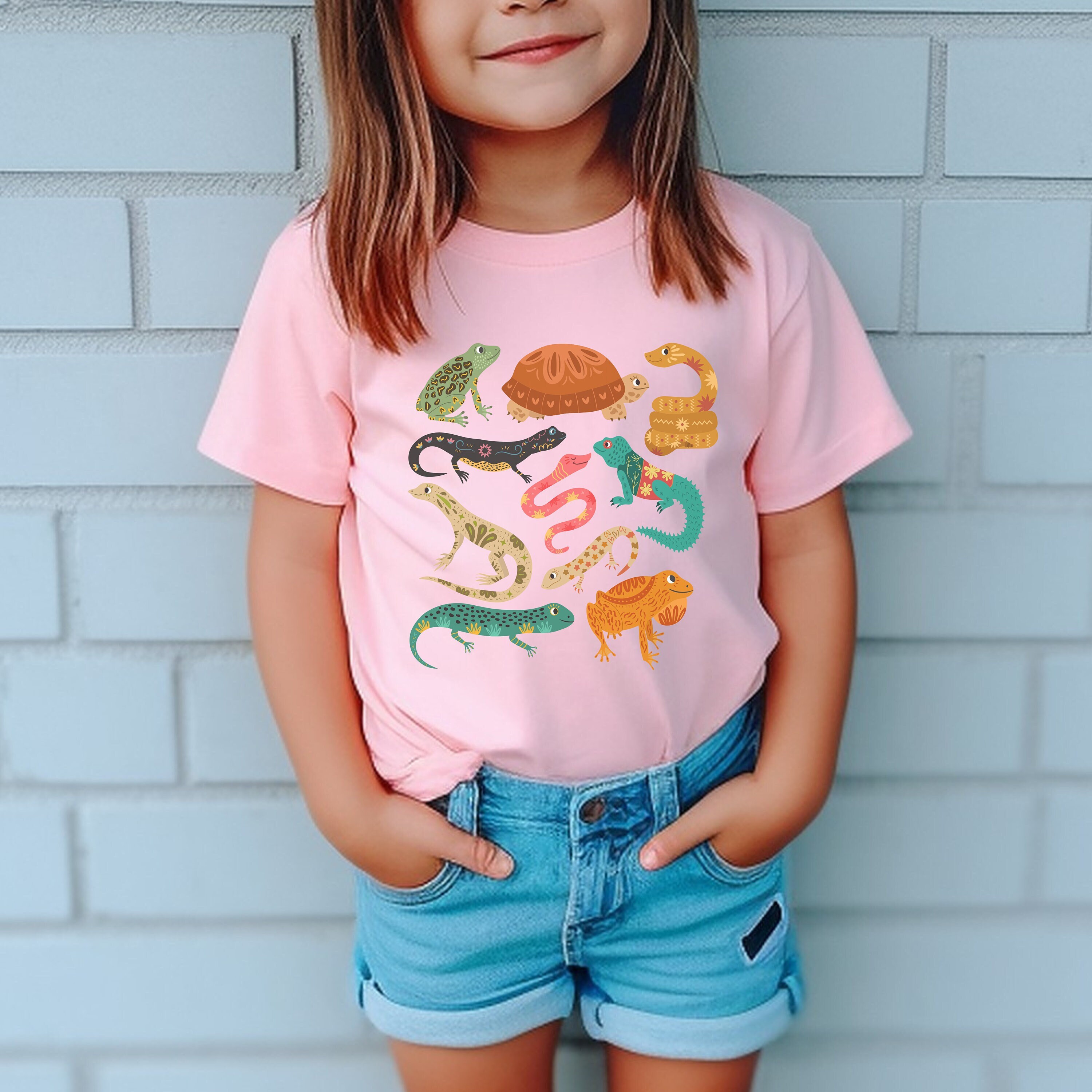 Kids Colorful Reptile Shirt Youth Tshirt Snake Shirt Lizard Shirt Frog ...