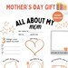 Mother's Day Printable All About My Mom Mothers Day Gift Activity Page ...