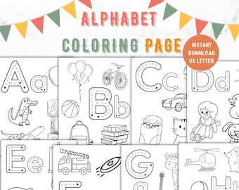 Printable Alphabet Coloring Pages for Kids | Educational Worksheets ...
