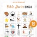 Bible Bingo| Bible Stories Bingo | 30 Bible Bingo Cards| Bible Activity ...