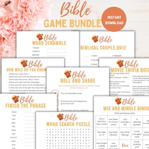 Bible Bundle Games | Bible Activity for Kids | Bible Activity | Sunday ...