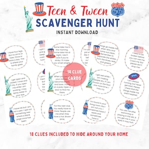 Teen Scavenger Hunt: Indoor Treasure Hunt Game (digital Download) - Etsy