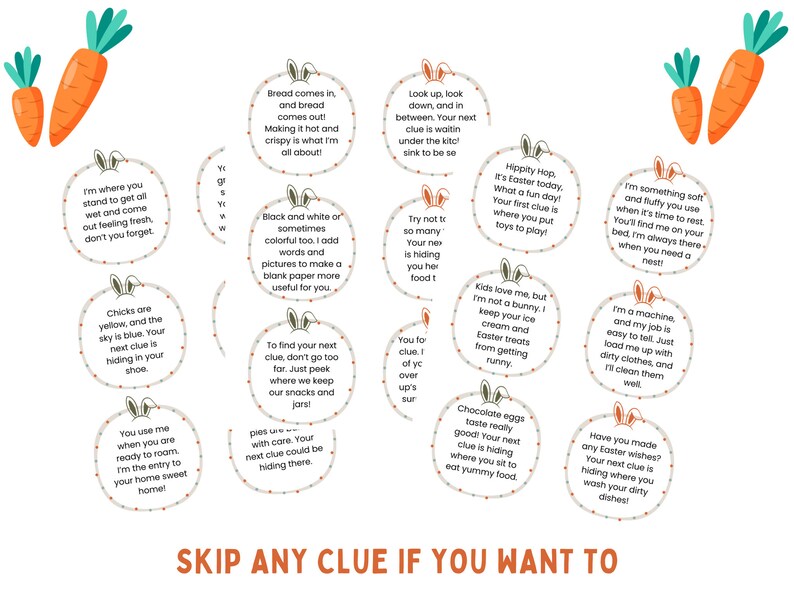 Easter Scavenger Hunt | Indoor Treasure Hunt | Kids Scavenger Hunt ...