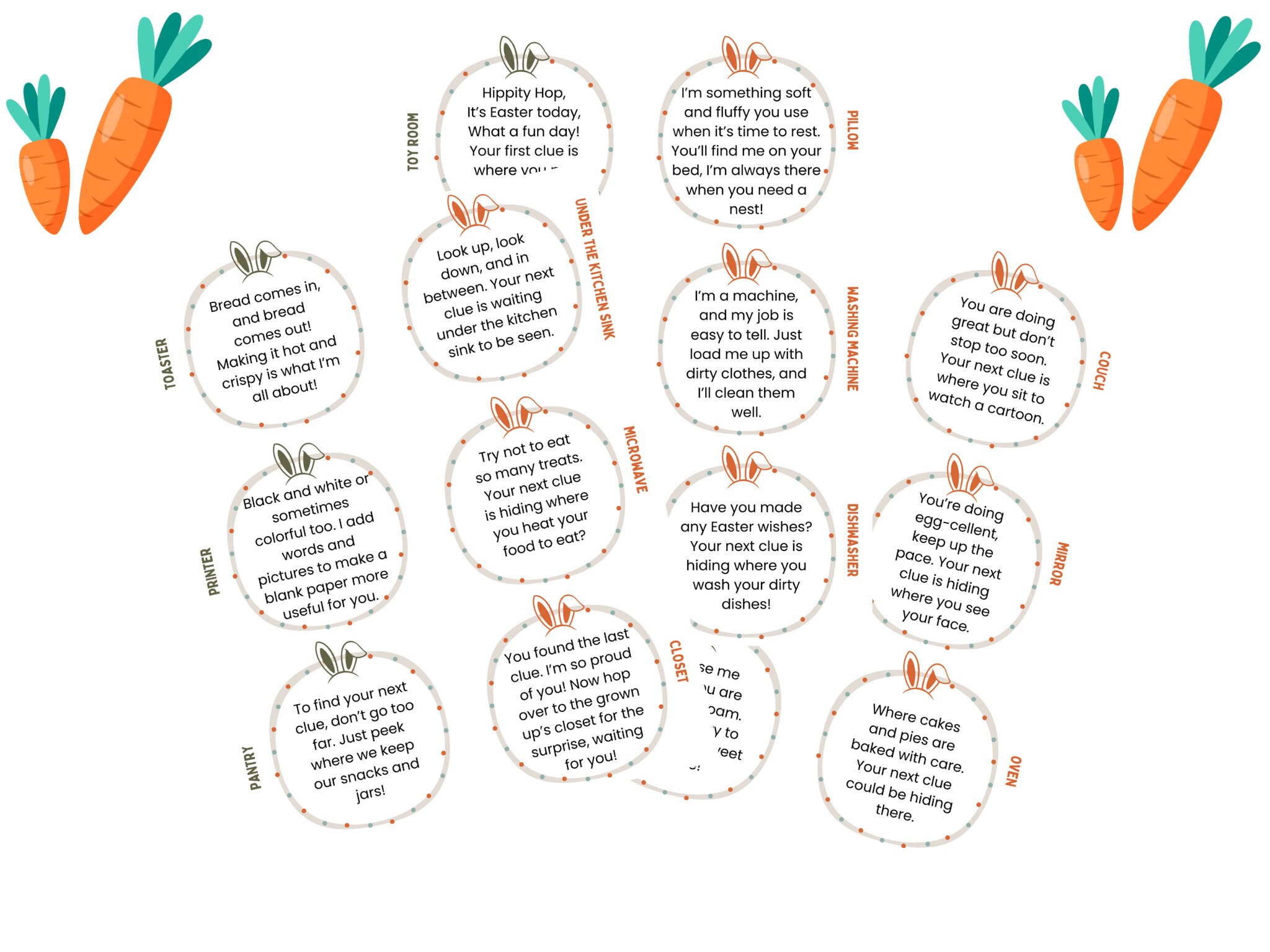 Easter Scavenger Hunt | Indoor Treasure Hunt | Kids Scavenger Hunt ...