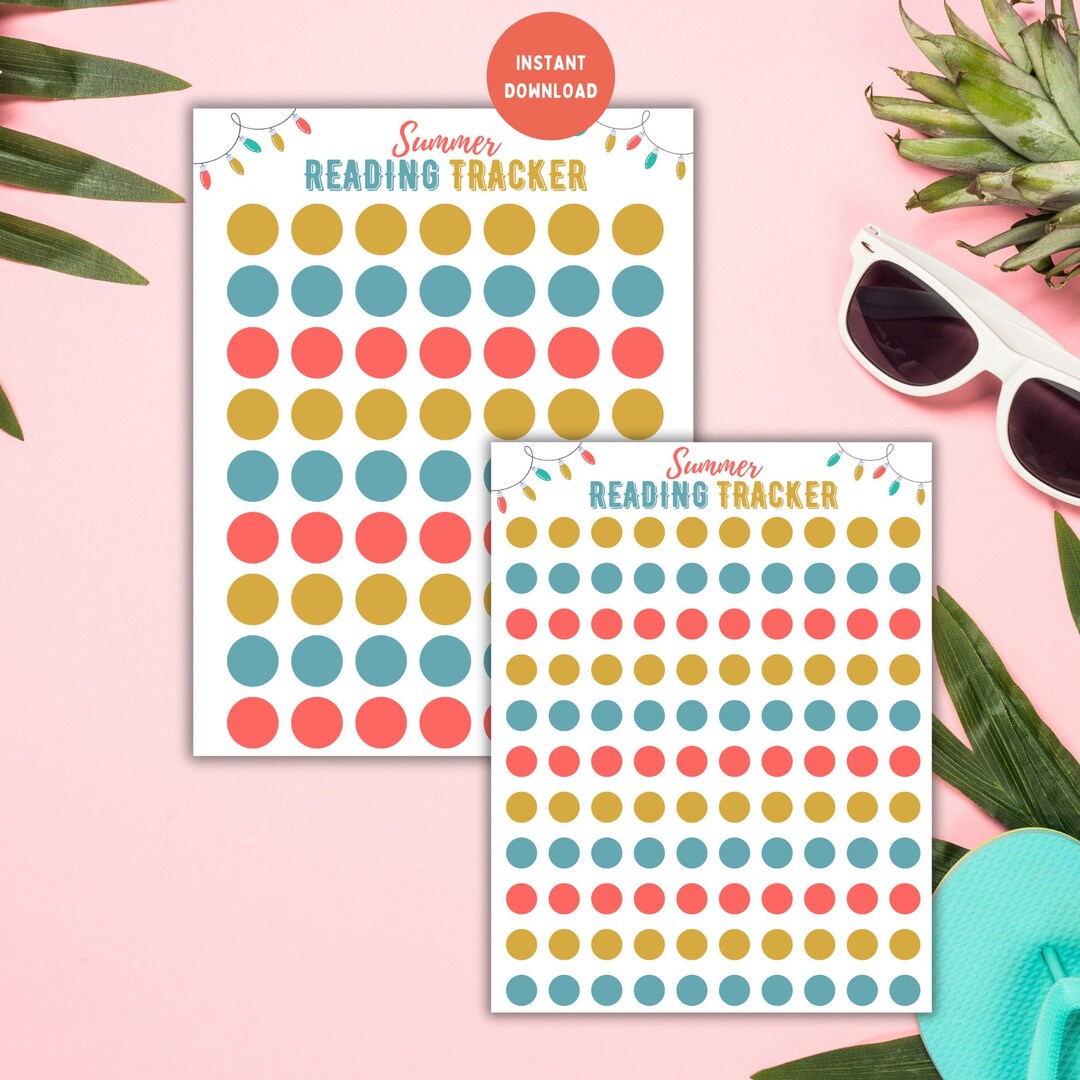 Summer Reading Tracker: Printable Book Log (digital Download) - Etsy