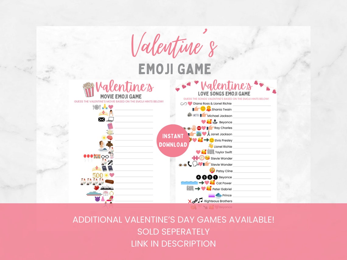 Valentines Day Printable Games Valentines Never Have I Ever Bundle ...