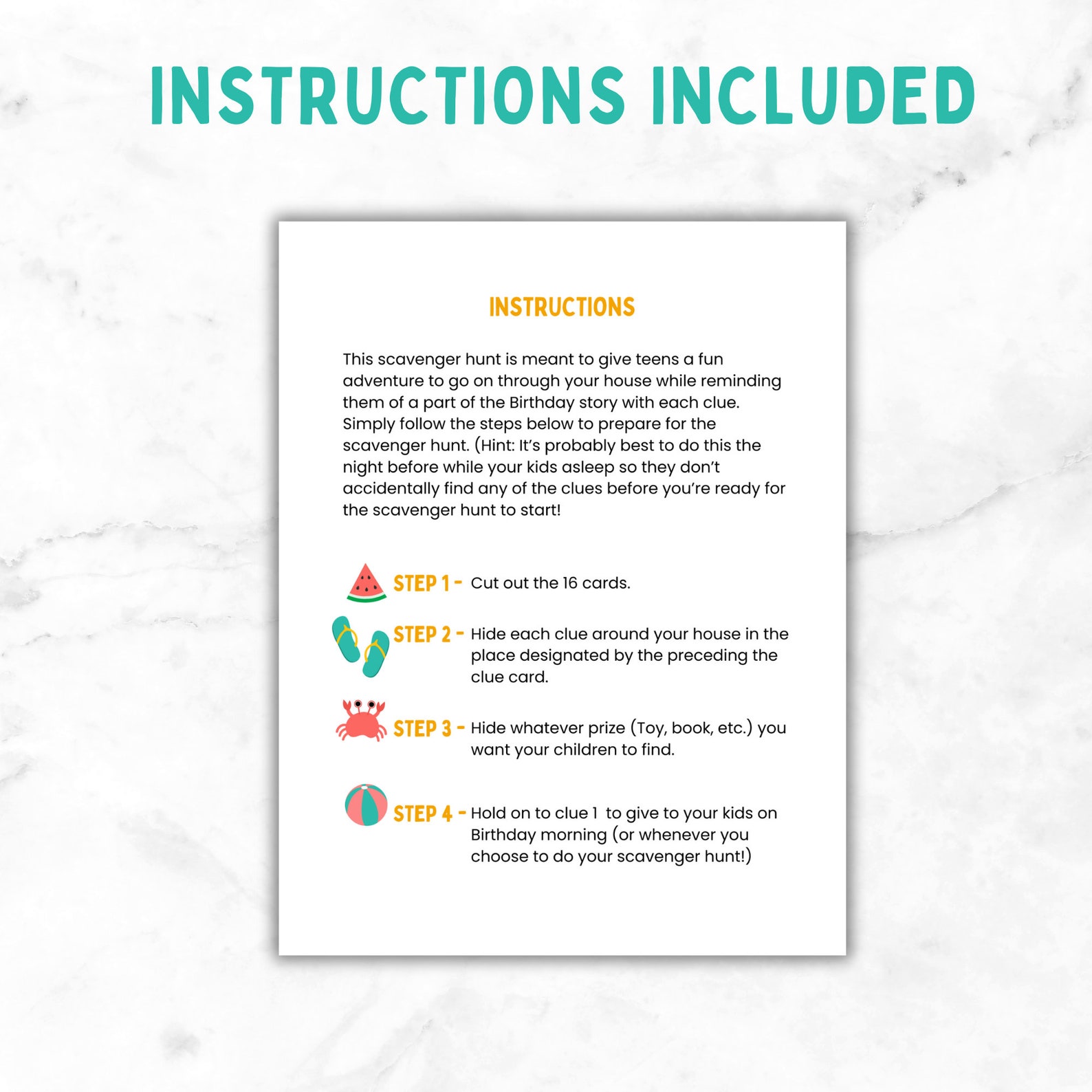 Summer Scavenger Hunt for Kids | Teen and Tween Outdoor Hunt ...