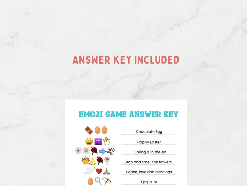 Easter Emoji Pictionary | Printable Easter Game | Easter Activity for ...