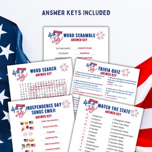 4th of July Games Bundle: Patriotic Printable Trivia (PDF Download) - Etsy