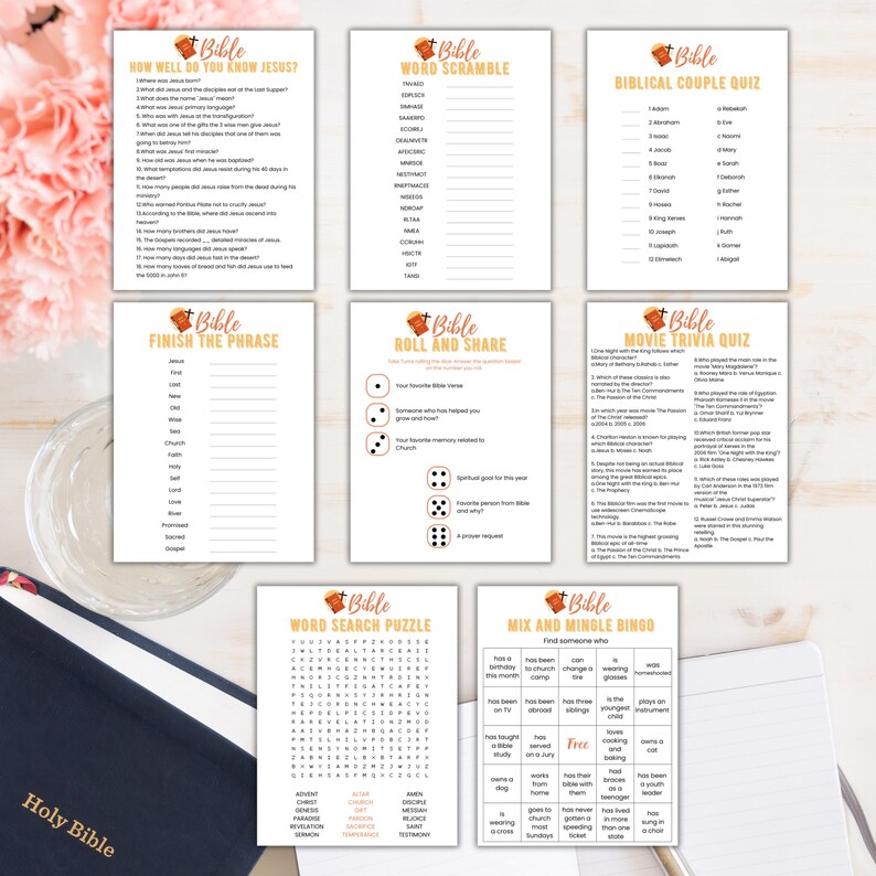 Bible Bundle Games | Bible Activity for Kids | Bible Activity | Sunday ...