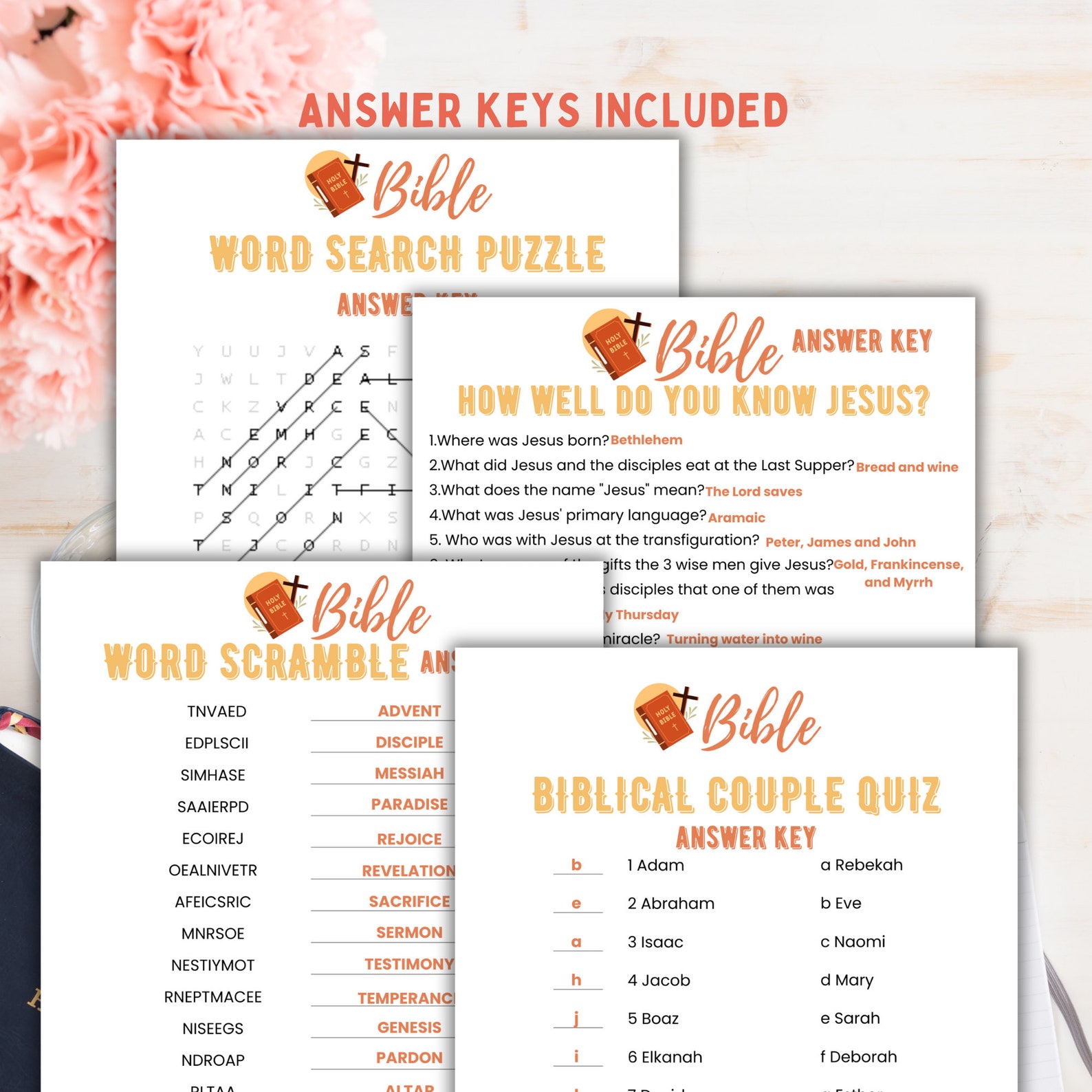 Bible Bundle Games | Bible Activity for Kids | Bible Activity | Sunday ...