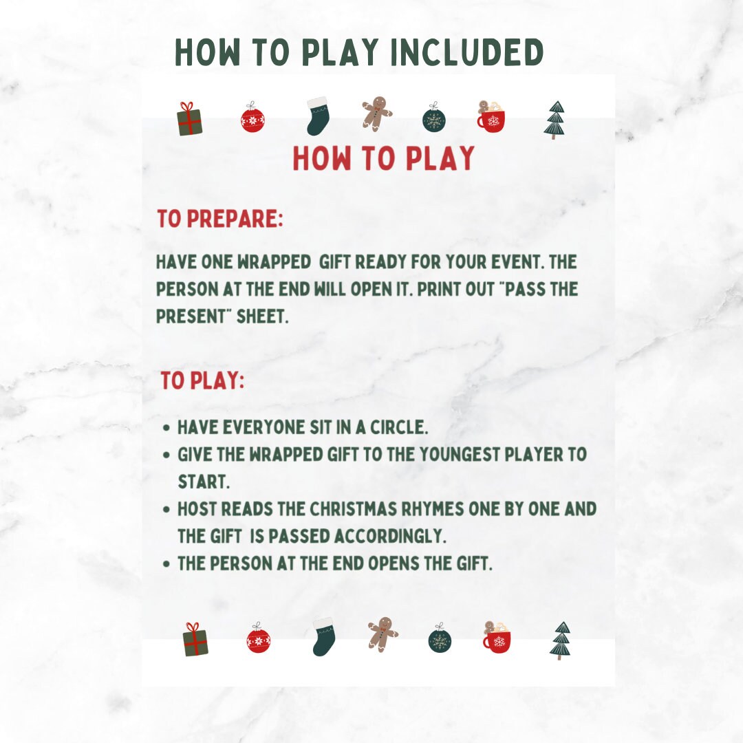 Christmas Pass the Present Game | Christmas Party Game | Christmas ...