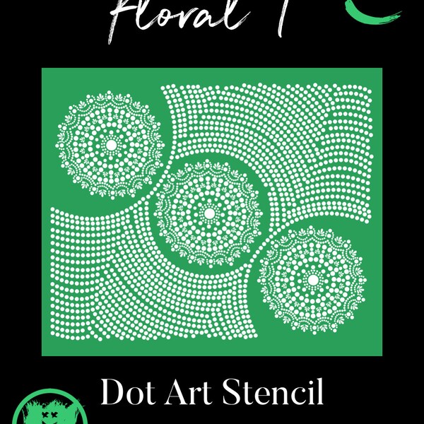 Flower Dot Art - Etsy