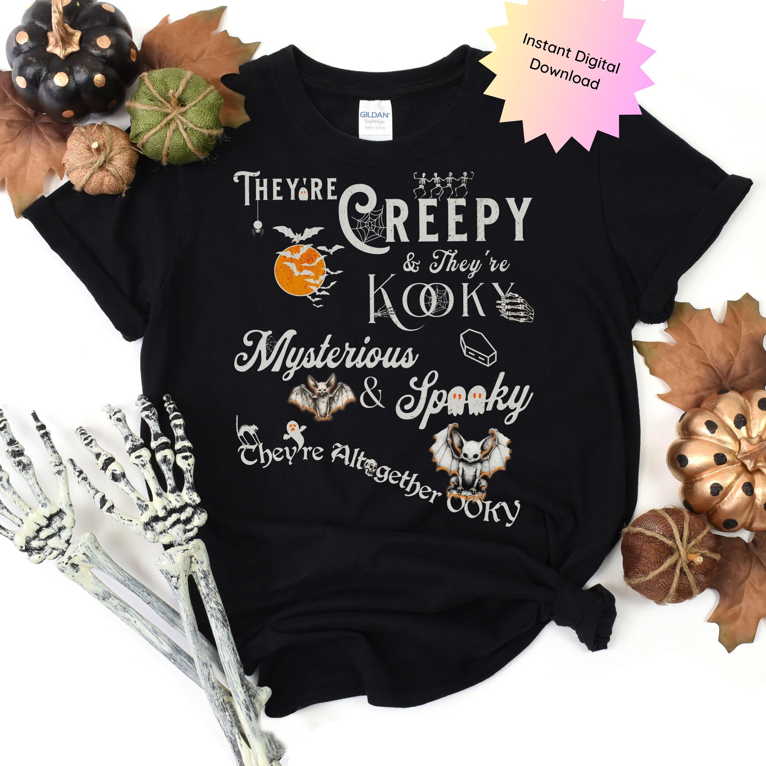 They're Creepy and Kooky Sign, Funny Halloween, Mysterious and Spooky ...