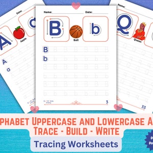 ABC Tracing Worksheet for Kids - Fun and Educational Alphabet Learning ...