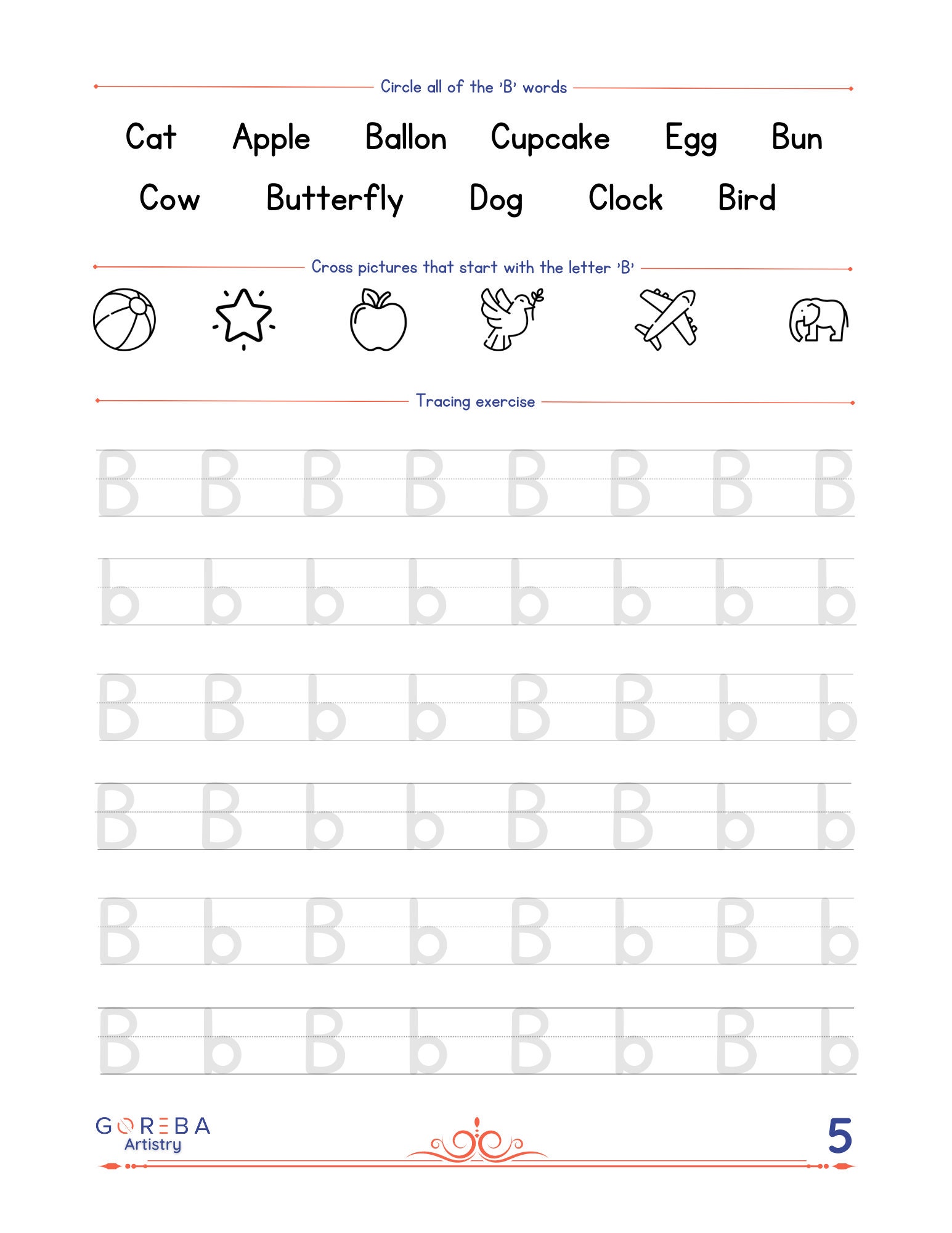 Printable Alphabet Worksheets, ABC Tracing Worksheet for Kids Fun and ...