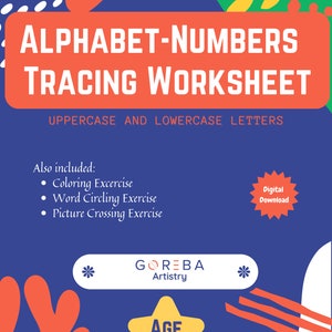 Alphabet & Number Worksheets, ABC Tracing Worksheet for Kids - Fun and ...