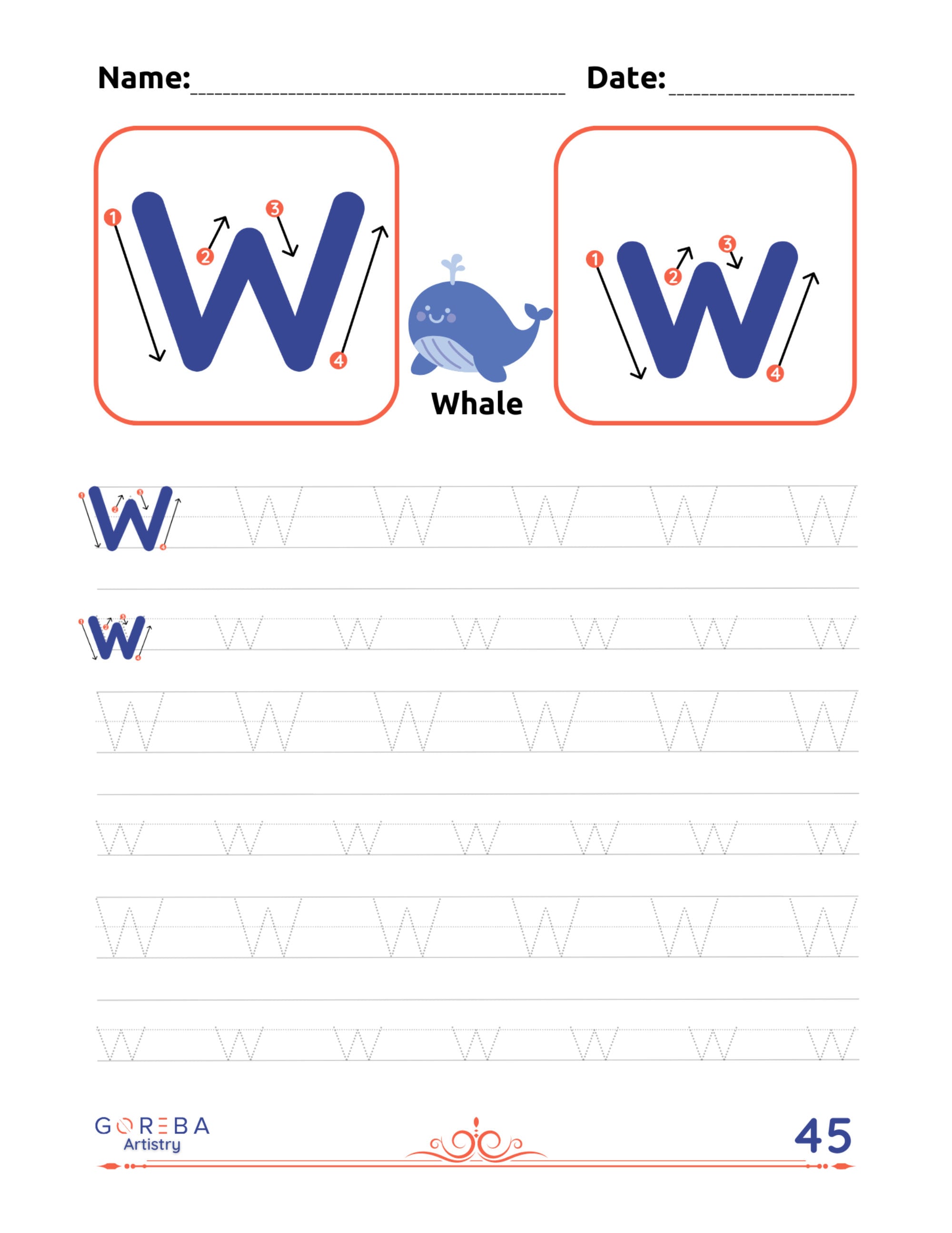 ABC Tracing Worksheet for Kids Fun and Educational Alphabet Learning ...