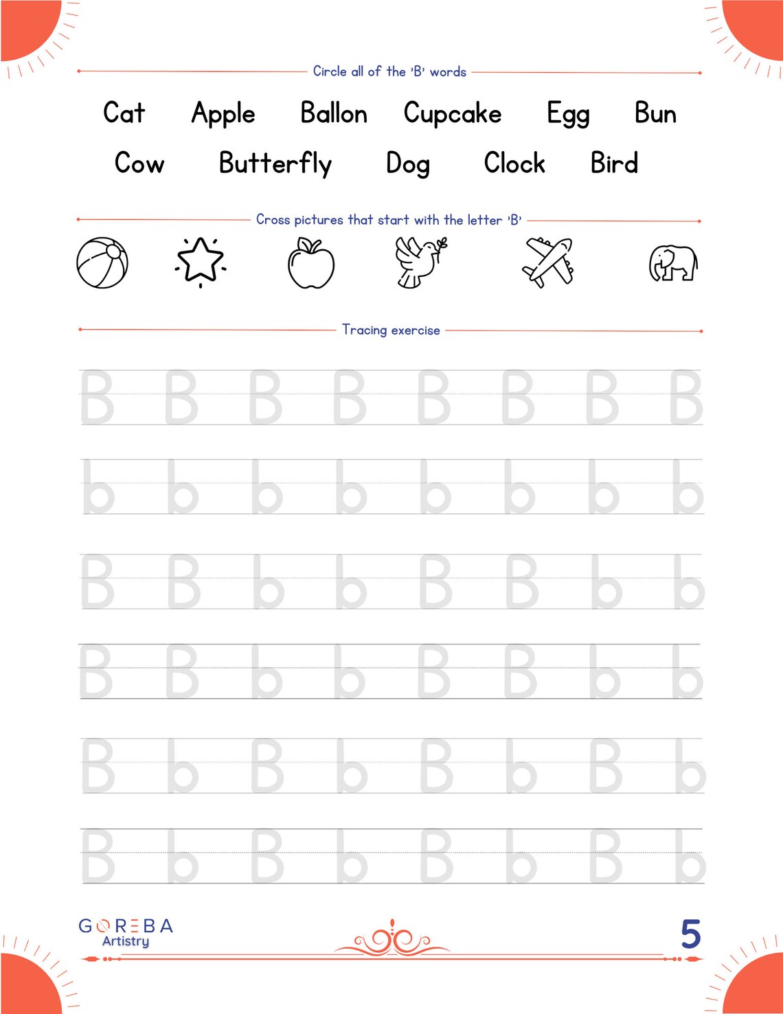 Alphabet & Number Worksheets, ABC Tracing Worksheet for Kids Fun and ...